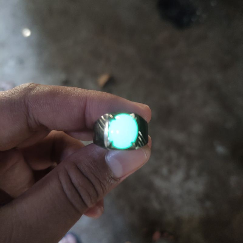 Jual CINCIN BATU FOSFOR RING MONEL (N) | Shopee Indonesia