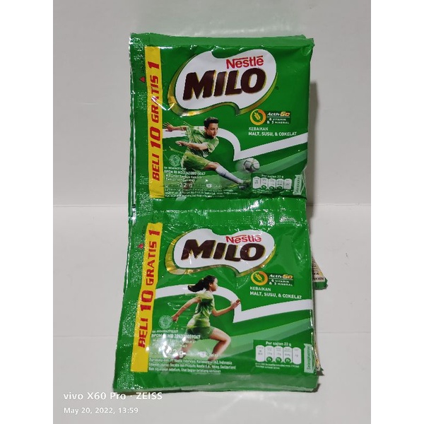 Jual MILO ActivGO 1 Renteng @ 10 Sachet (free 1 Sachet) | Shopee Indonesia