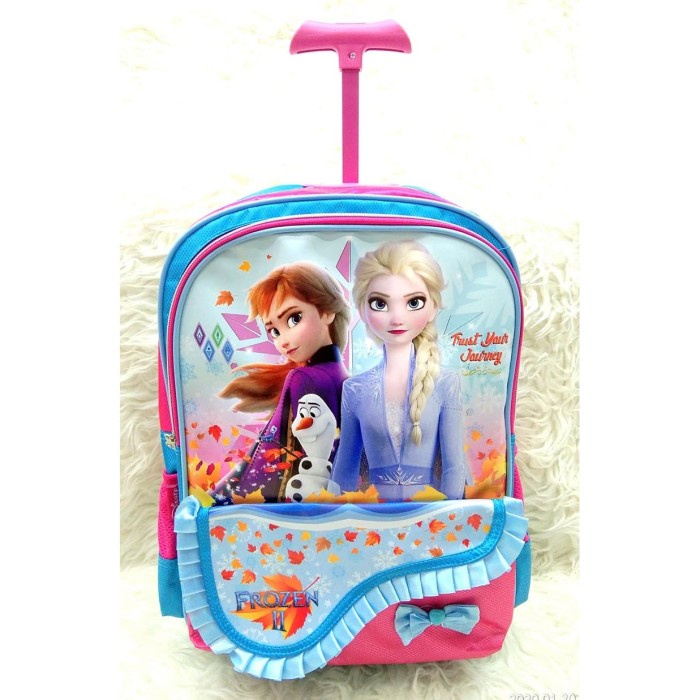 Jual Lucu Tas Trolly Frozen Backpack Trolley Sekolah Sd Frozen High ...