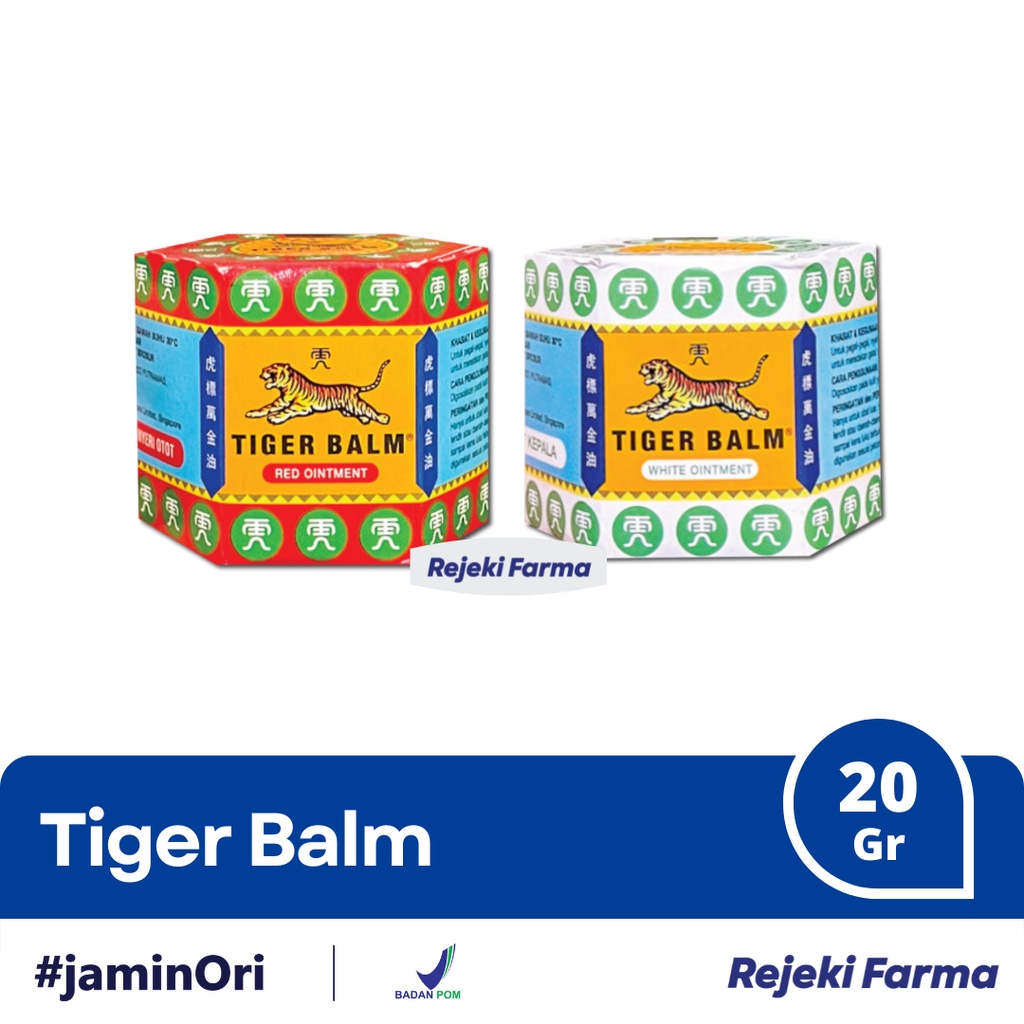 Jual TIGER BALM BALSEM Ointment Balsem Macan 20 g Merah / Putih ...