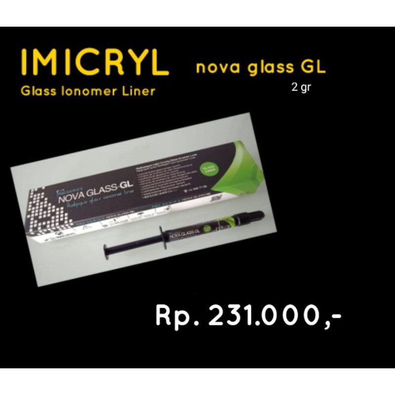 Jual Dental Glass ionomer Cavity Liner Light Cure / ionosel / Nova ...