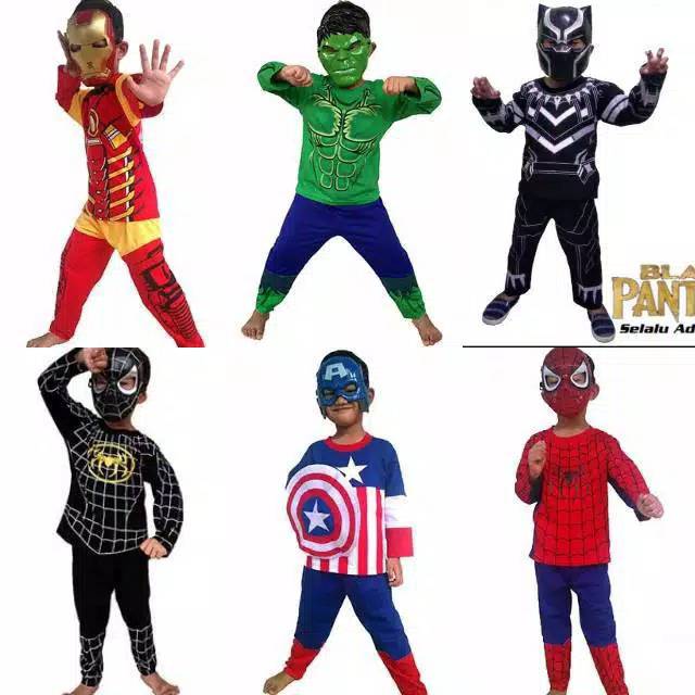 Jual Kostum superhero / kostum baju anak-anak / setelan bertopeng ...