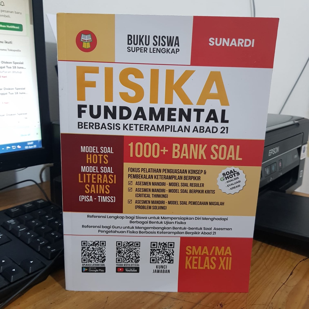 Jual BUKU FISIKA FUNDAMENTAL 1000+ BANK SOAL SMA/MA KELAS 12 - YRAMA WIDYA | Shopee Indonesia