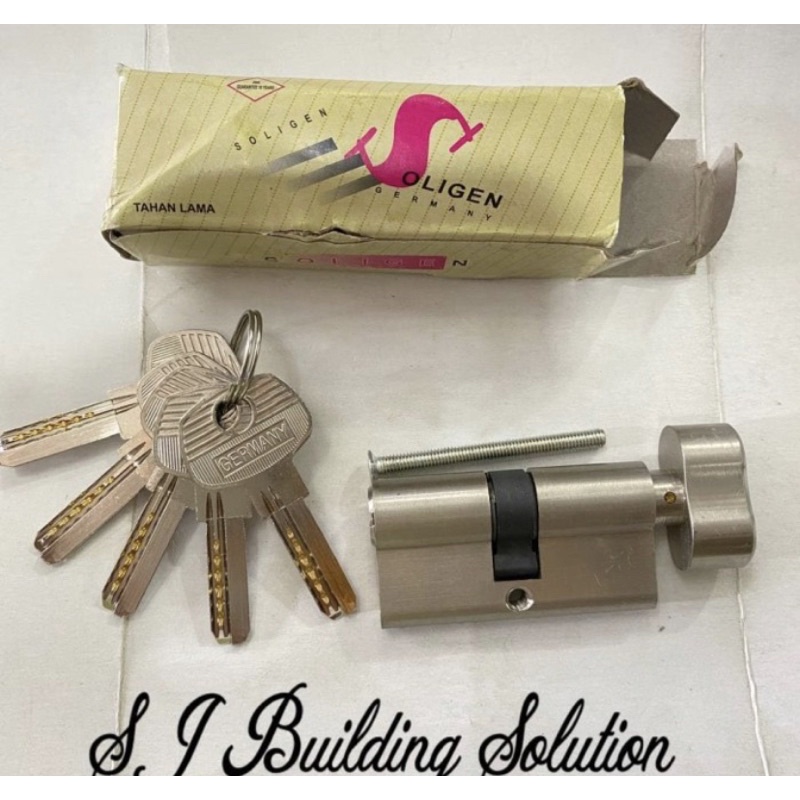 Jual Silinder kunci pintu SOLIGEN GERMANY KNOB Putar Kuningan Tahan ...