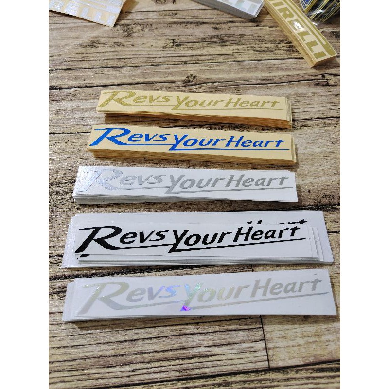 Jual STICKER REVS YOUR HEART CUTTING | Shopee Indonesia