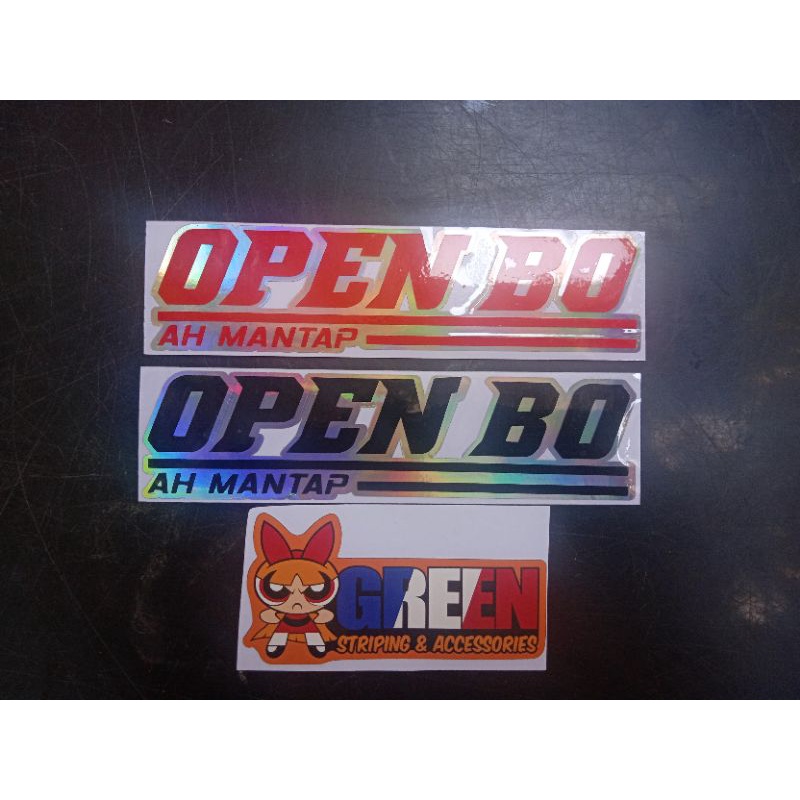 Jual Stiker Cutting Open BO Hologram | Shopee Indonesia