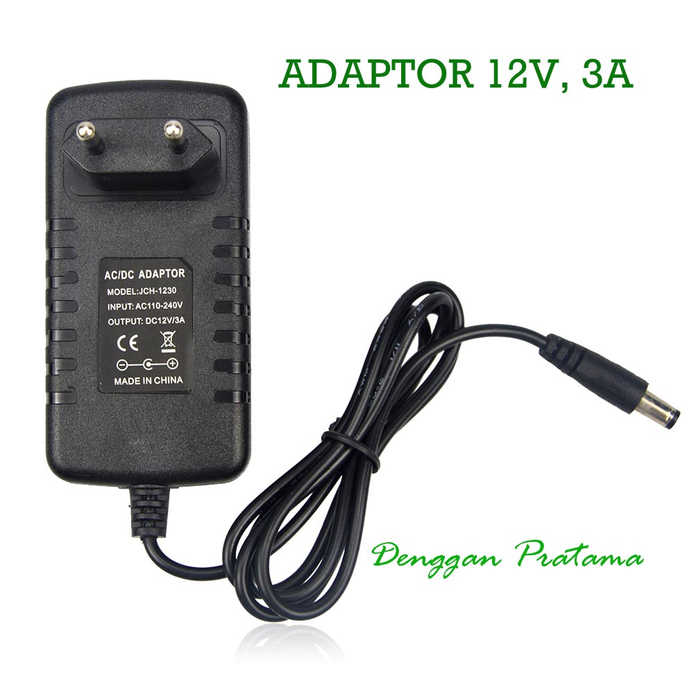 Jual Adaptor 12V DC 3A / Power Supply 220VAC ke 12V DC 3A | Shopee Indonesia