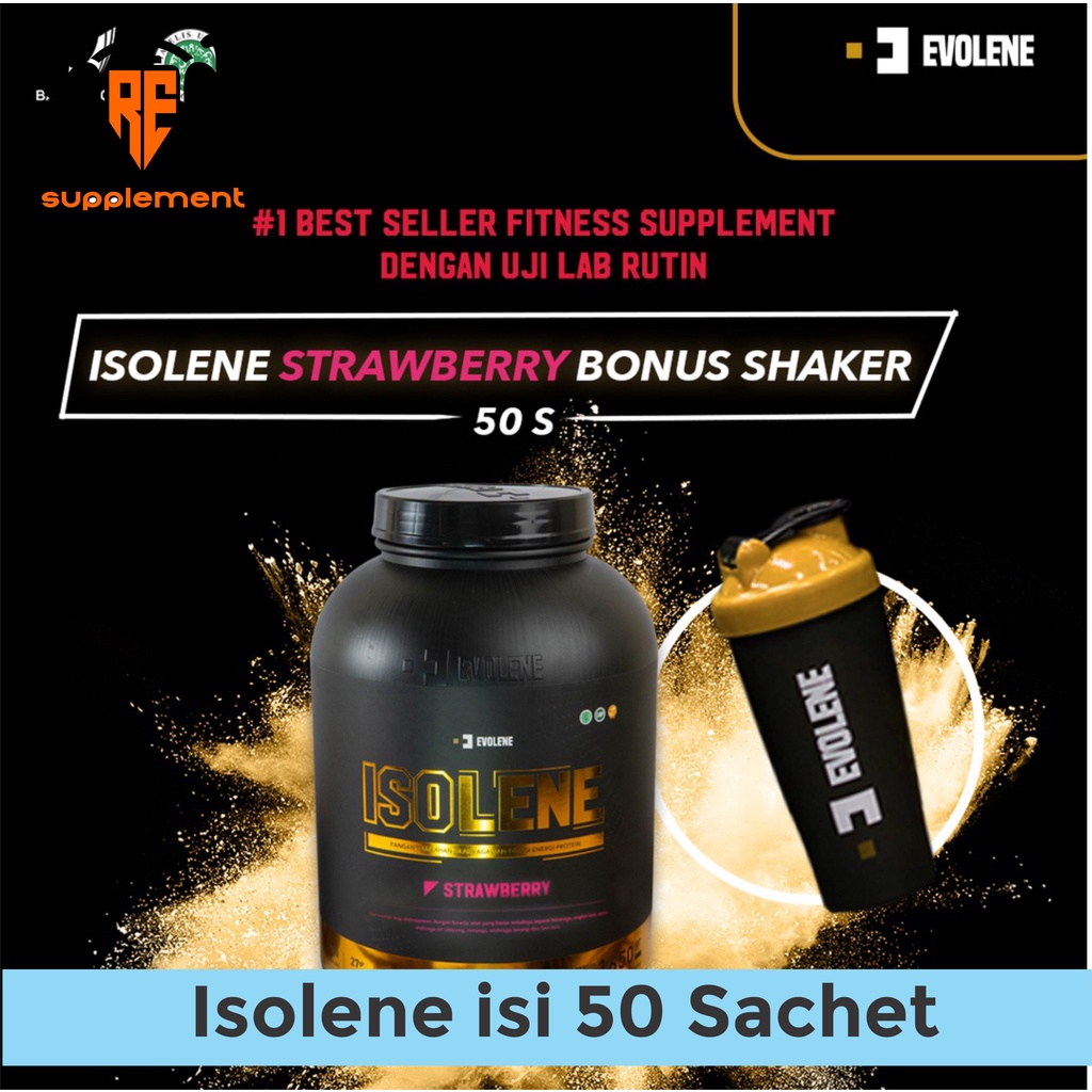 Jual Isolene Evolene 50 Serving - Suplemen Fitness - Suplemen Workout ...