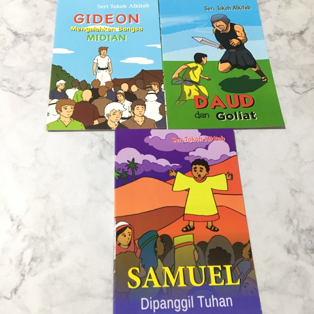 Jual Seri tokoh alkitab buku cerita anak agama kristen gideon daud ...
