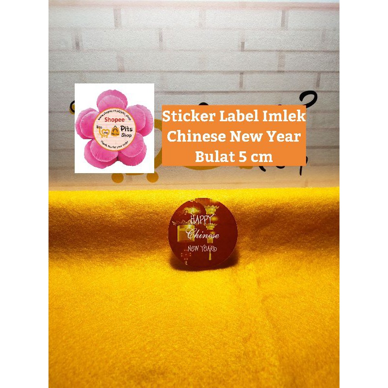 Jual Sticker Label Imlek Sincia Chinese New Year Stiker Bulat 5 cm ...