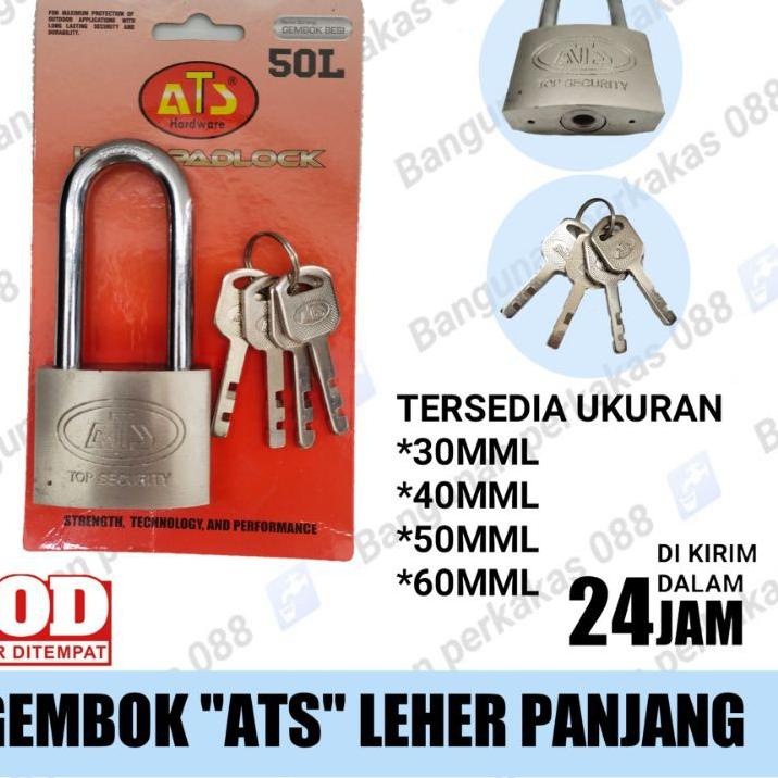 Jual GEMBOK ATS PANJANG VARIAN 30-40-50-60MM / GEMBOK PAGAR / GEMBOK ...