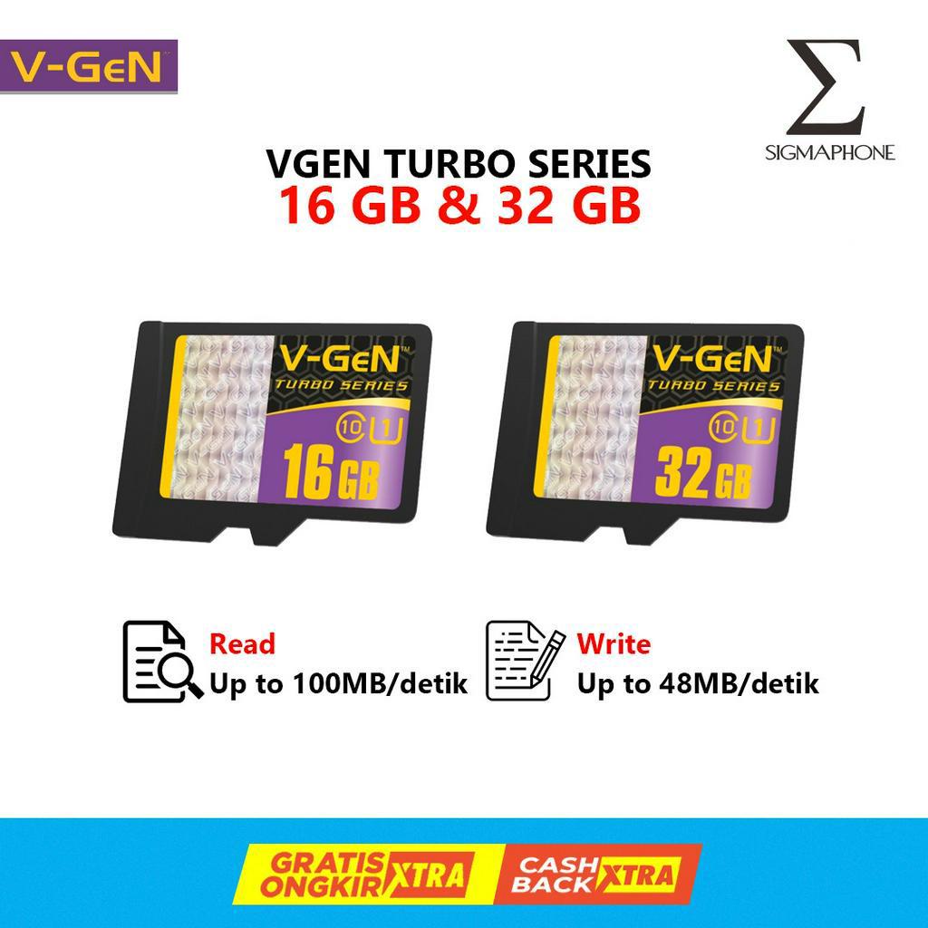 Jual KARTU MEMORI VGEN 16GB CLASS 10 MEMORY V-GEN PLUS ADAPTOR MEMORI HP TURBO SERIES | Shopee ...