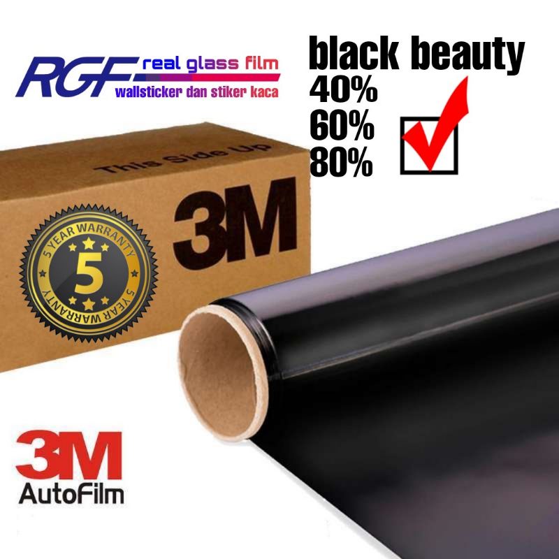 Jual Kaca film 3M/kaca film mobil 3M/Black Beauty/kaca film hitam/Promo kaca film 3M type black ...