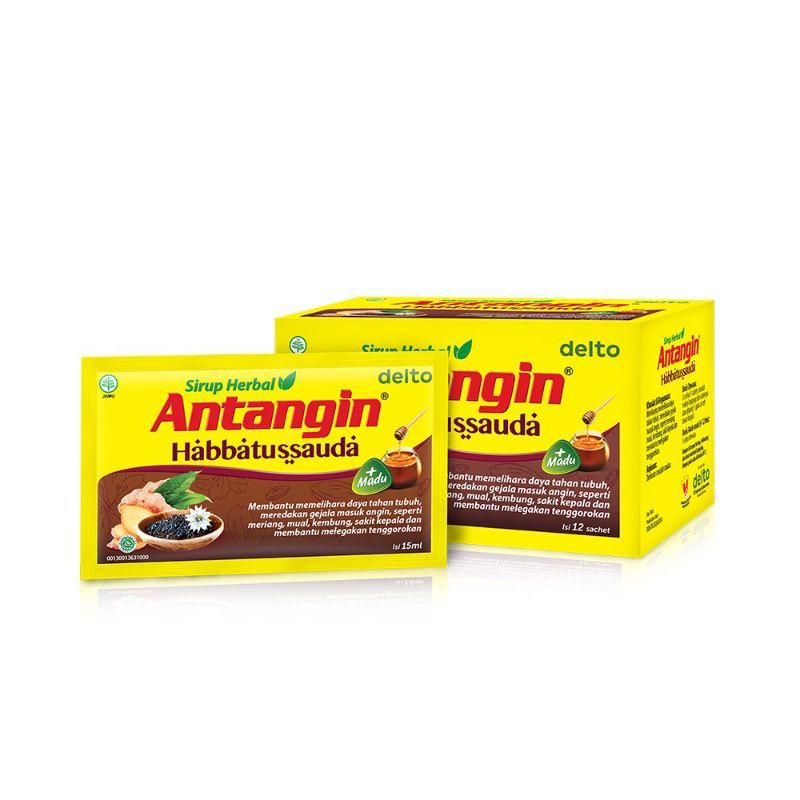Jual Antangin Habbatussauda Sirup Herbal Box (12 sachet ) | Shopee ...