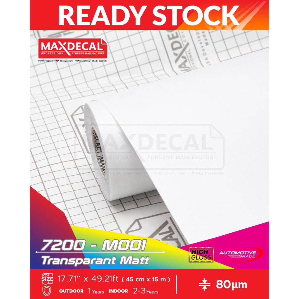 Jual STIKER STICKER SKOTLET SCOTLET MOTOR MAXDECAL 7200 - Transparent ...