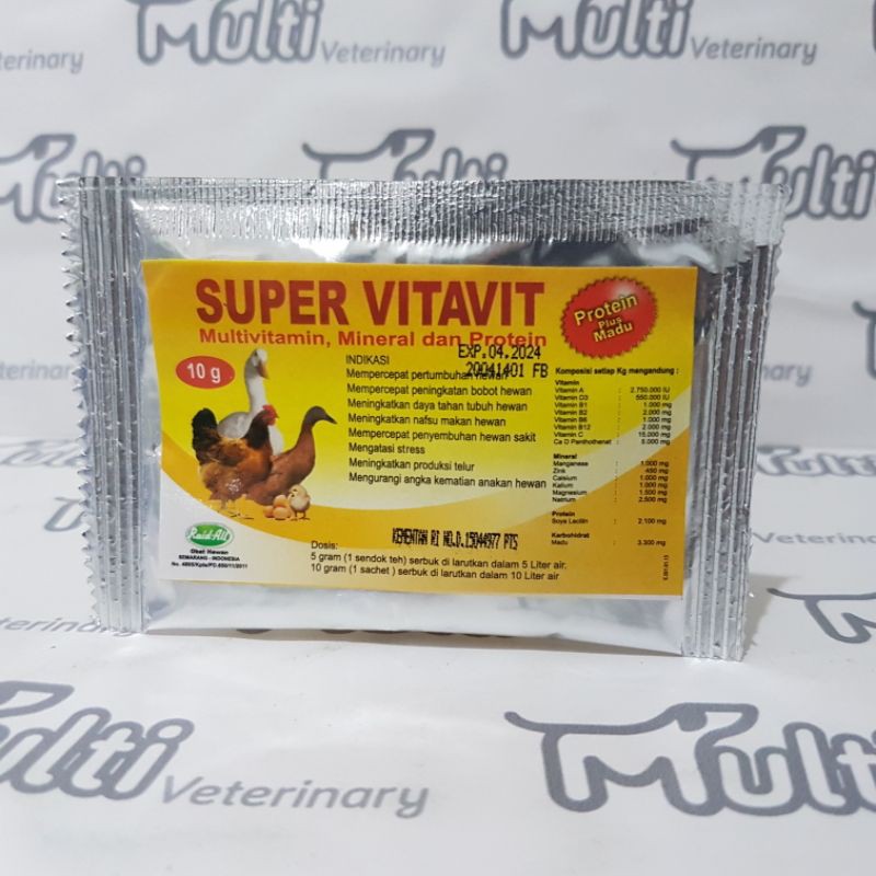 Jual SUPER VITAVIT 10gram Raid All - Multivitamin,Mineral,dan Protein ...