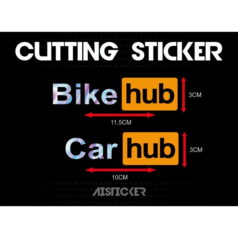 Jual STIKER BIKE HUB CAR HUB CUTTING MURAH | Shopee Indonesia