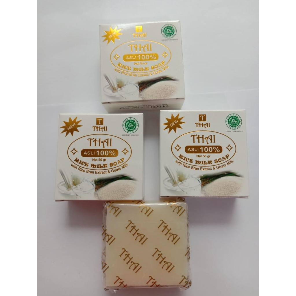 Jual Sabun Beras thai 50gr THAILAND RICE MILK SOAP | Shopee Indonesia