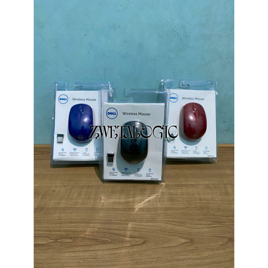 Jual Dell Wireless Mouse WM126 / Mouse Wireless / WM 126 / Mouse Dell ...