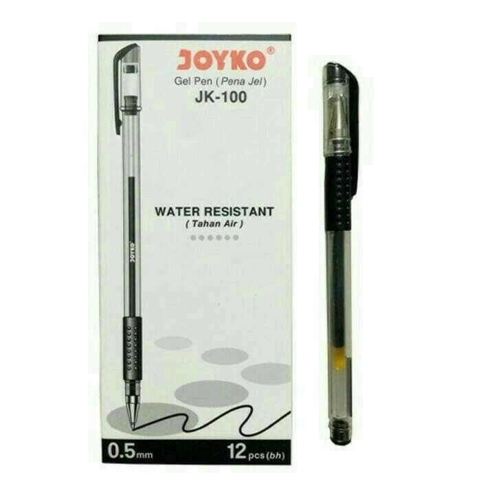 Jual Pulpen / Pena Jel JOYKO Ballpoint Gel Pen 0.5 mm JK-100 Hitam - 1 ...