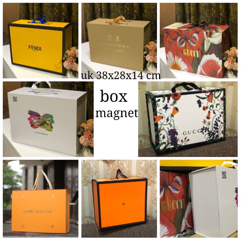 Jual Box Magnet Tas Berbagai Merk Free Bubble Warp | Shopee Indonesia