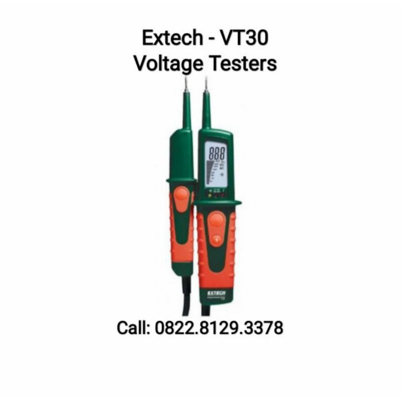 Jual Extech VT30 - VT 30 Voltage Testers (LCD Multifunction) | Shopee ...
