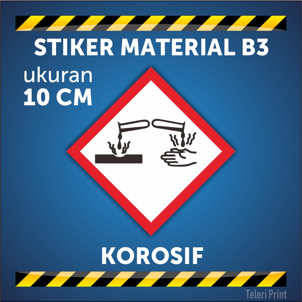 Jual Stiker Material B3 KOROSIF ukuran 10 cm | Shopee Indonesia