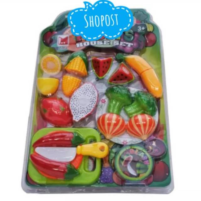 Jual Mainan Sayur Buah Potong 8pcs | Shopee Indonesia