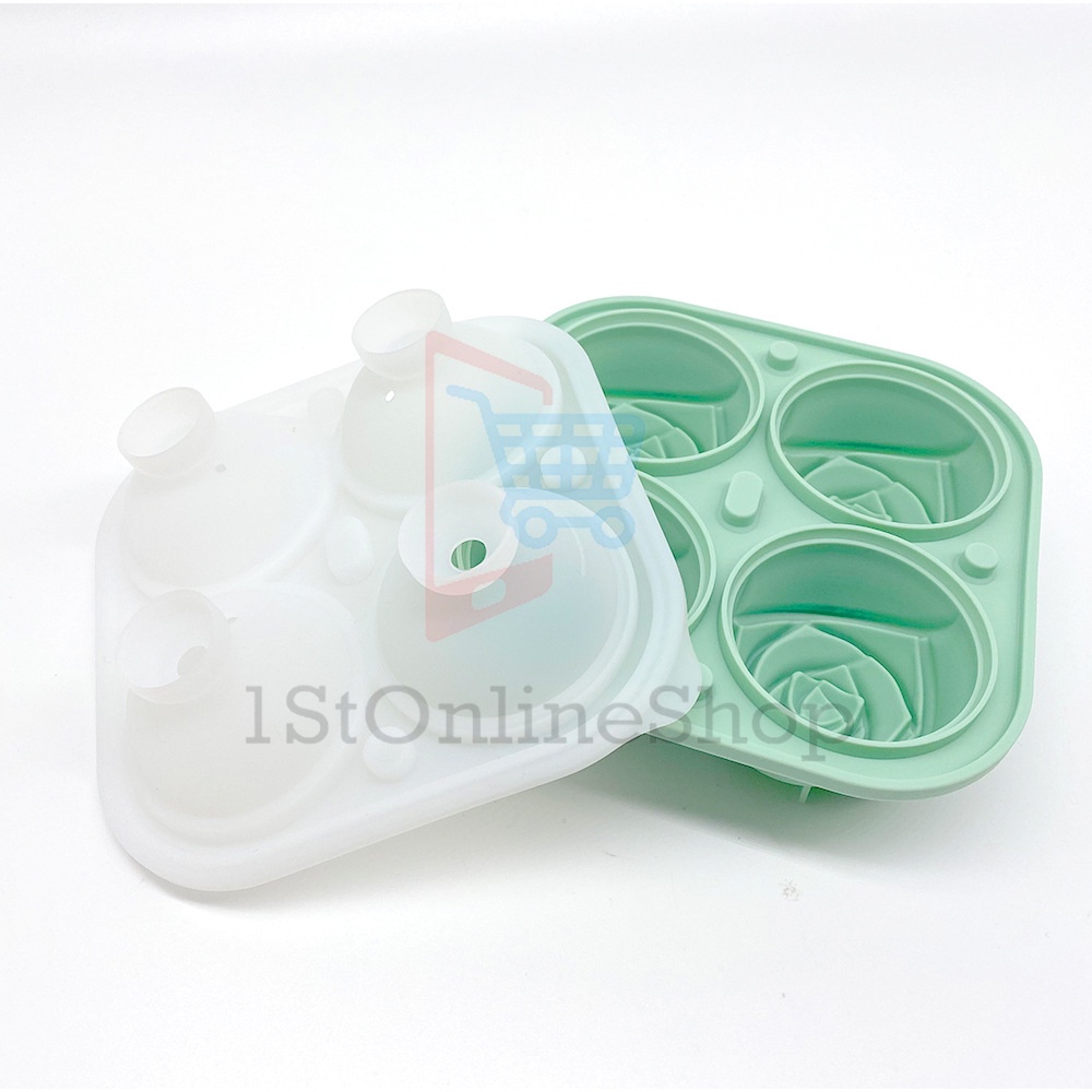 Jual CETAKAN ES BATU BULAT ICE CAKE COKLAT JELLY MAKER SILICONE ...