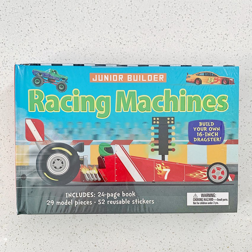 Jual RACING MACHINES JUNIOR BUILDER 3D PUZZLE ACTIVITY BOOK BUSY BOOK ...