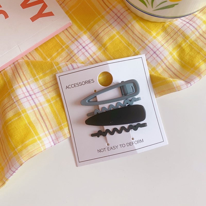 Jual korean style hair pin colorful bob pin set jepitan rambut warna ...