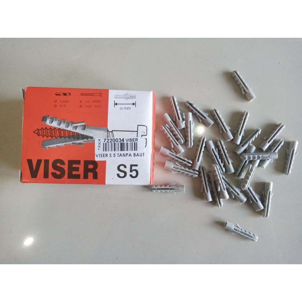 Jual VISER PLASTIK S5 ISI 100 - 7220034 | Shopee Indonesia