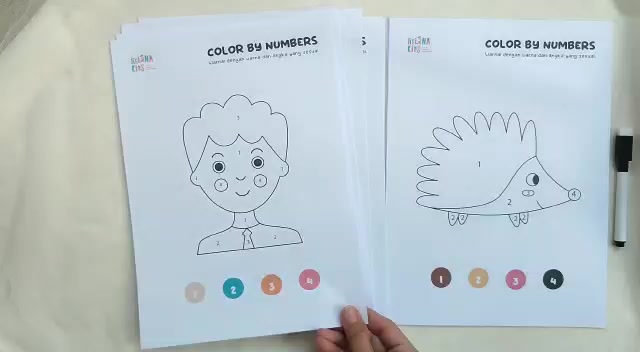 Jual Buku Worksheet Color by Numbers - 25 Lembar Mewarnai Sesuai Angka ...