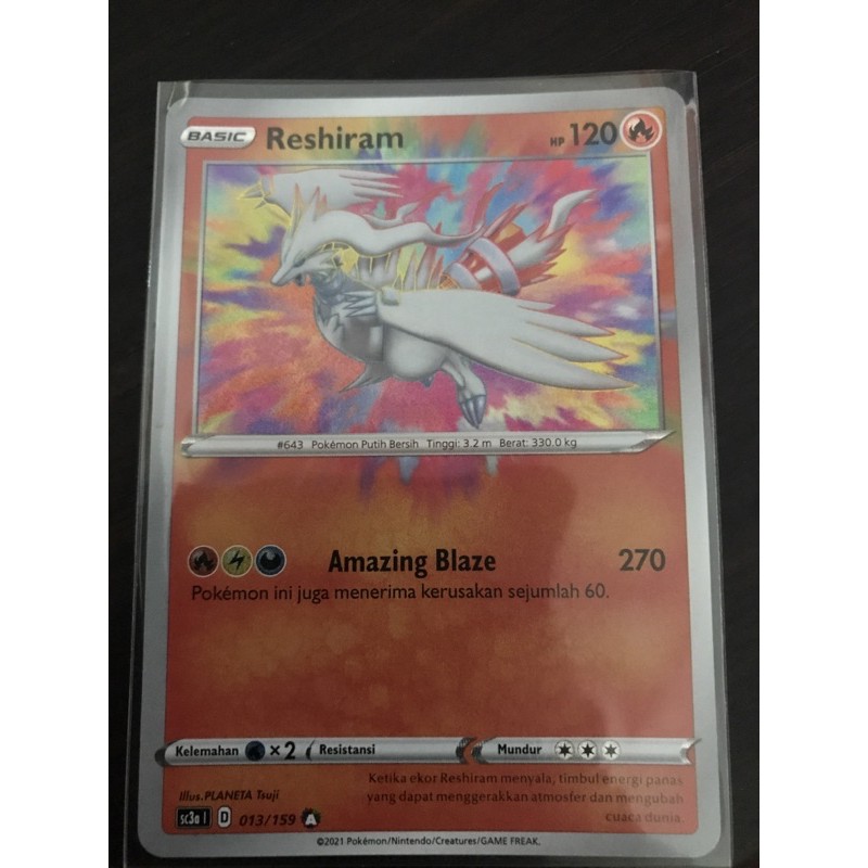Jual Amazing Reshiram AR Reshiram Pokemon TCG Indonesia | Shopee Indonesia