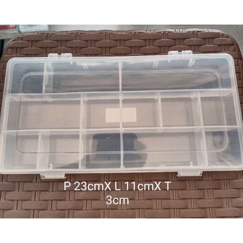 Jual TACKLE BOX KOTAK KAIL TRANSPARAN BANYAK SEKAT BISA DIATUR | Shopee Indonesia