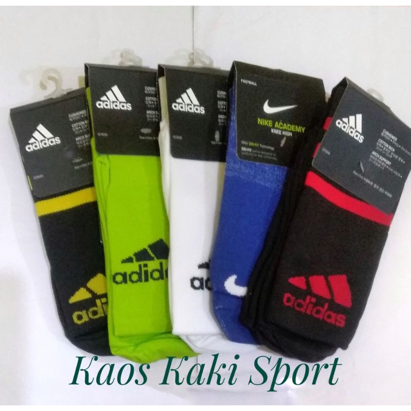 Jual Kaos Kaki Panjang 24-27 cm Kaos Kaki Sport Olah Raga Football ...