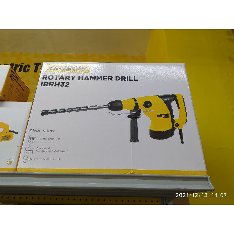 Jual KRISBOW Bor Bobok Beton 32mm 1100 Watt / ROTARY HAMMER DRILL 32MM ...