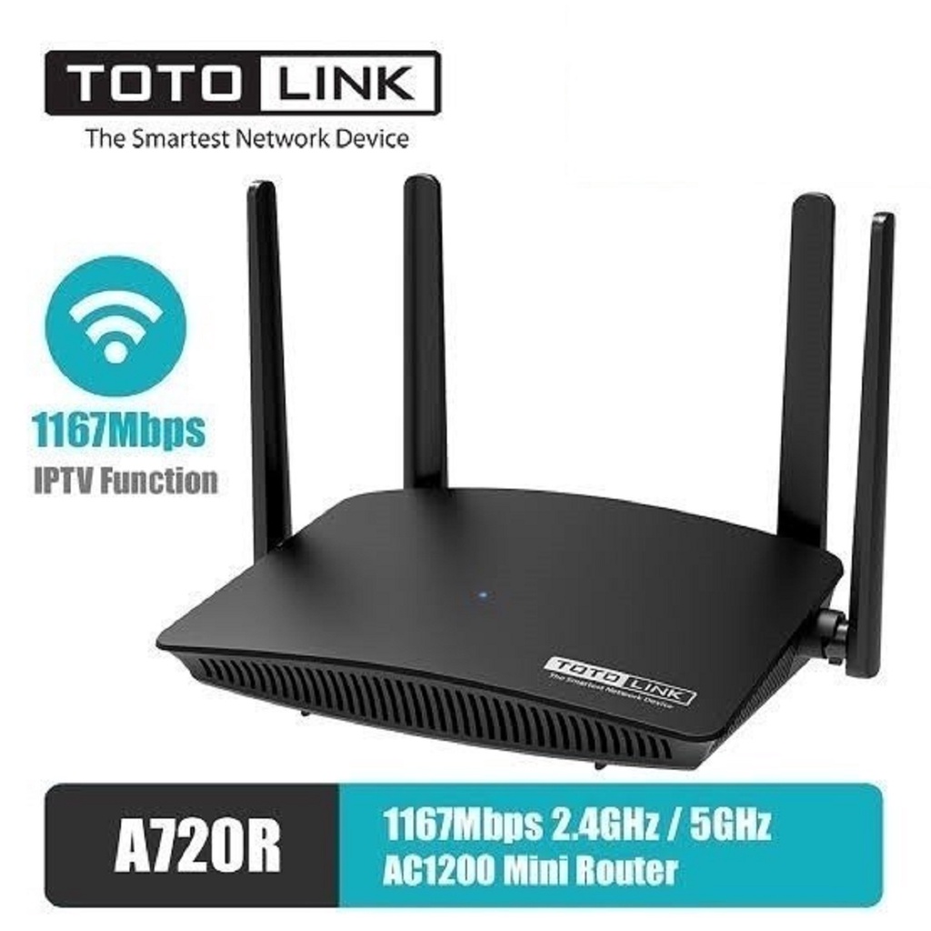 Jual TOTOLINK A720R AC1200 Wireless Dual Band Router | Shopee Indonesia