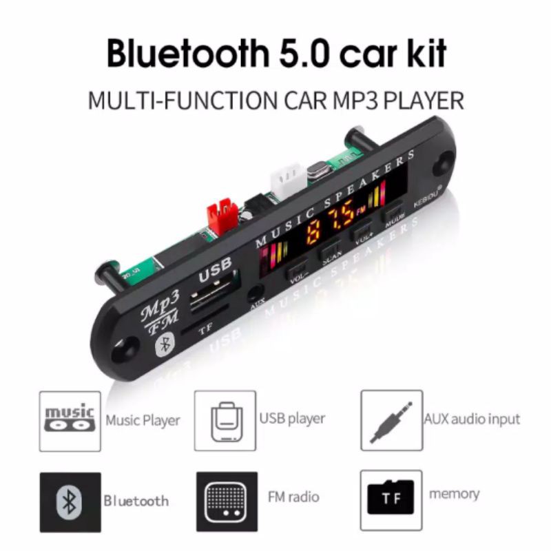 Jual modul MP3 USB bluetooth 12 volt | Shopee Indonesia