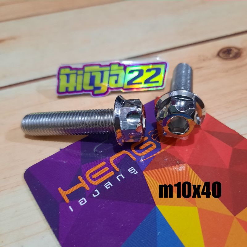 Jual baut 14 probolt 10x40 model GS1 (gear/blimbing 2 kunci) stainless ...