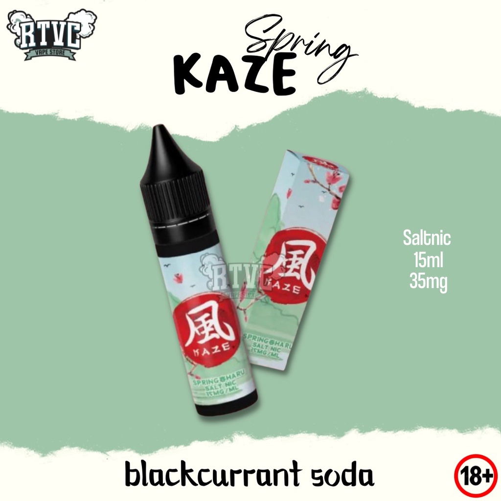 Jual KAZE Spring Haru Blackcurrant Salt 15ml 35mg by Emkay Liquid ...