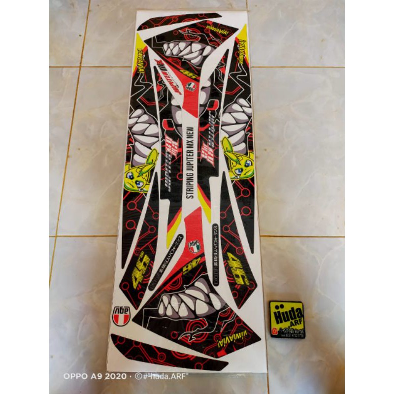 Jual sticker lis striping variasi decal Yamaha new jupiter mx njmx hiu ...