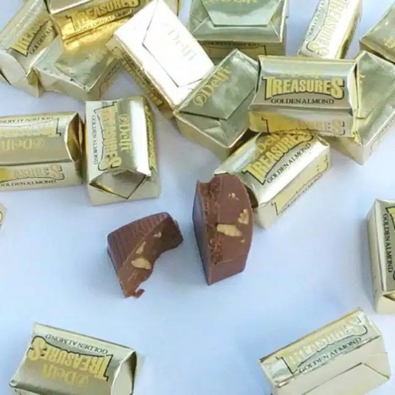 Jual DELFI TREASURES 9GR, COKLAT DELFI TREASURE 9 GRAM GOLDEN ALMOND ...