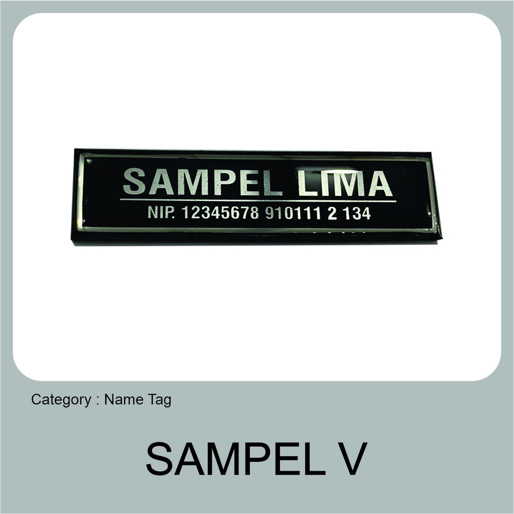 Jual Name Tag Akrilik Keren Cetak Custom, Cocok untuk Seragam Sampel ...