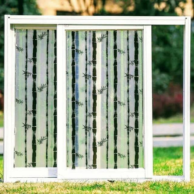 Jual Sticker kaca sunblast good quality bambu kombinasi hitam hijau ...