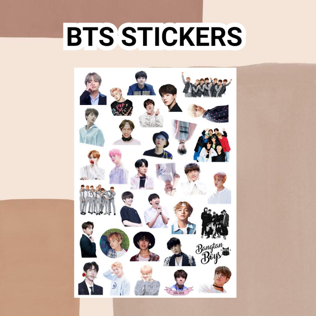 Jual STICKER TUMBLR BANGTAN BOYS (BTS) CUTE AESTHETIC FOR YOUR STUFF ...