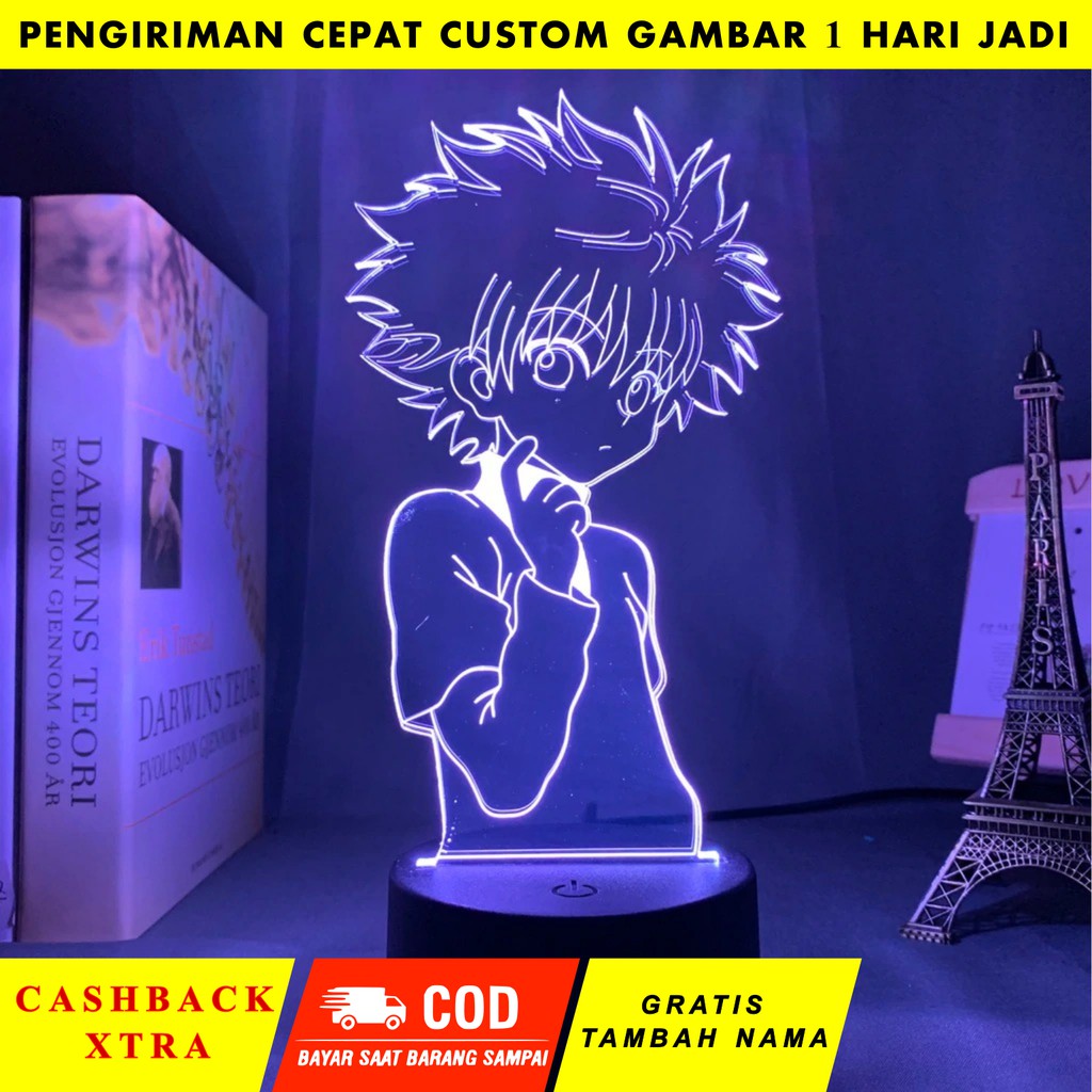 Jual Killua Hunter x Hunter LAMPU LED PURINSU ANIME LIGHT MOOD HIAS ...