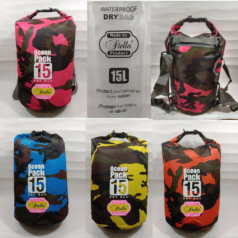 Jual Dry Bag Ocean Pack Stella Motif Camau 5L•10L•15L•20L | Shopee Indonesia