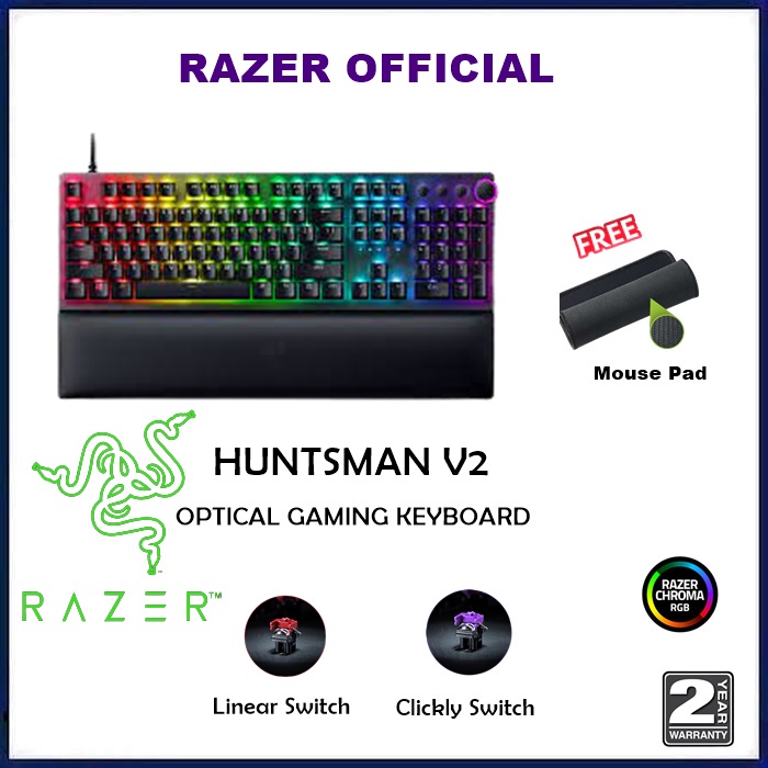 Jual Razer Huntsman V2 Optical - Gaming Keyboard | Shopee Indonesia