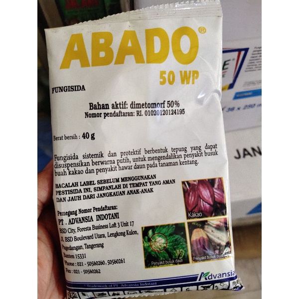 Jual ABADO 50WP /DIMETOMORF 50% , ADVANSIA ORIGINAL 40gr | Shopee Indonesia
